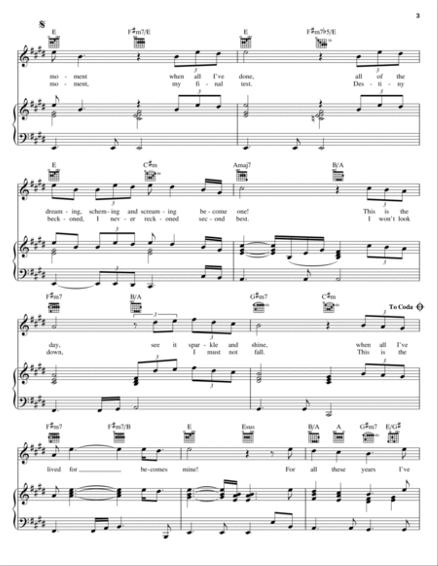This Is The Moment By Leslie Bricusse Piano Vocal Guitar Digital