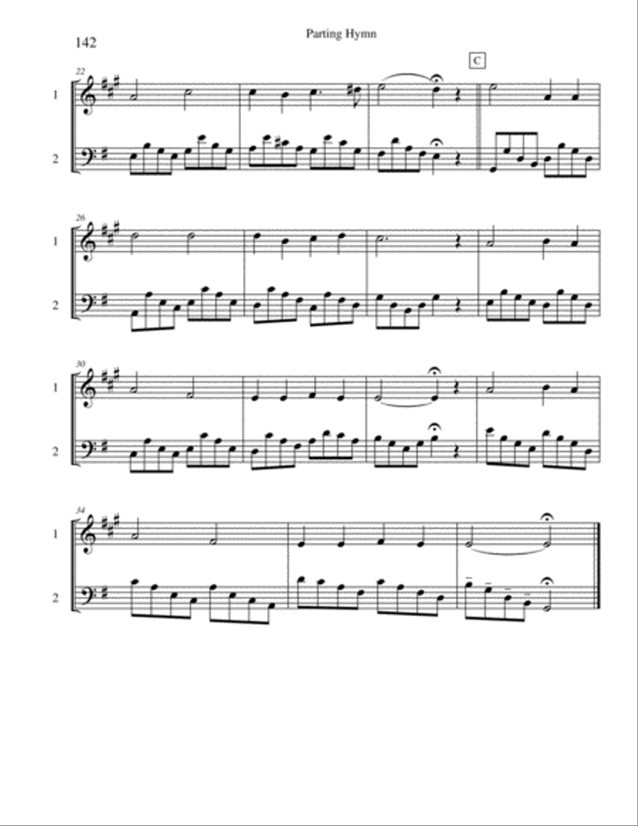 Ten Selected Hymns For The Performing Duet Vol 8 Clarinet And