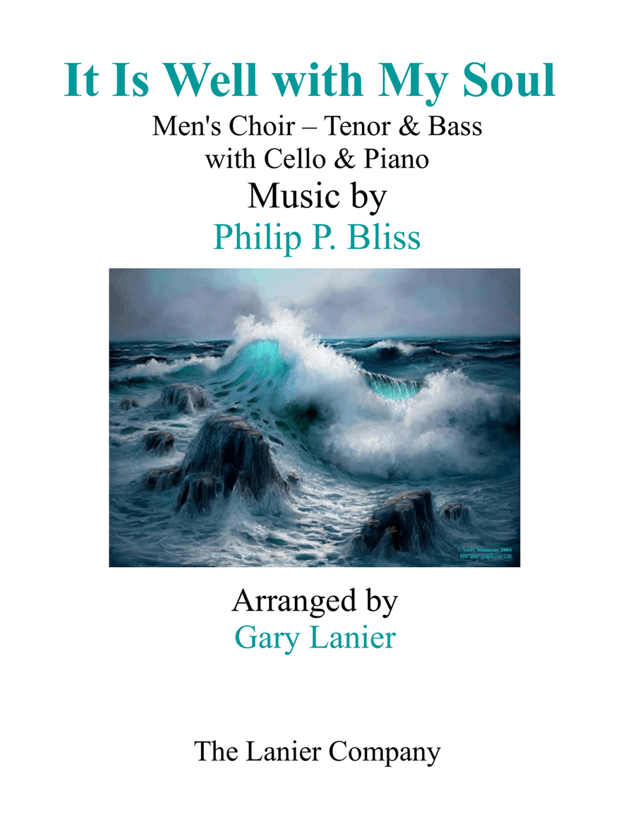 IT IS WELL WITH MY SOUL (Men's Choir - Tenor & Bass) with Cello & Piano ...