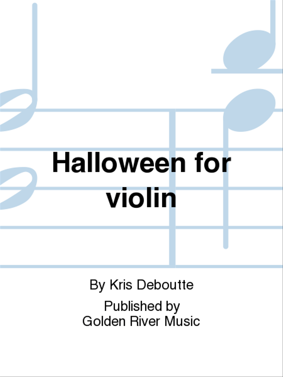 Halloween for violin - Piano Accompaniment, Violin Solo - Sheet Music ...