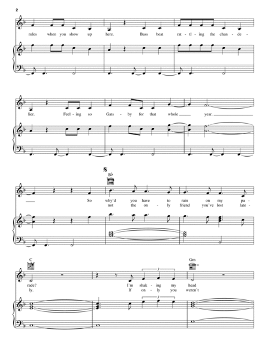This Is Why We Cant Have Nice Things By Taylor Swift Piano Vocal