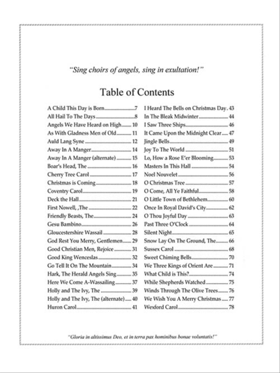 Yuletide Favorites For Ukulele Guitar Tablature Sheet Music Sheet