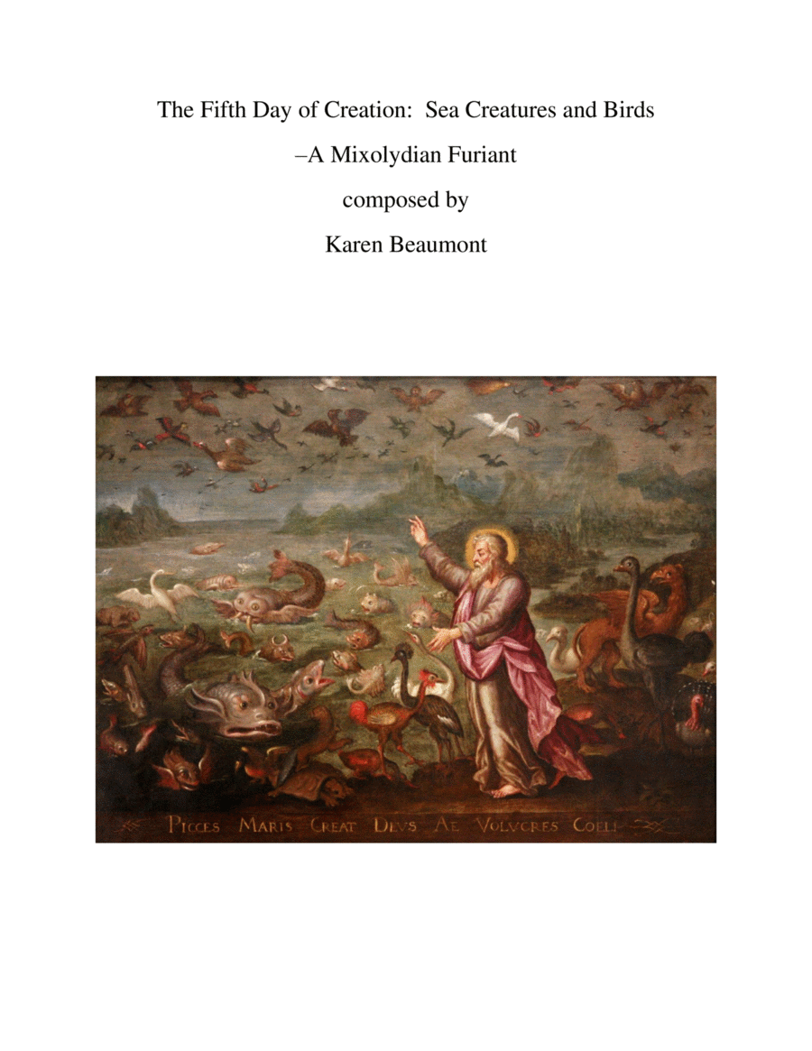 The Fifth Day of Creation: Sea Creatures and Birds -- a Mixolydian ...