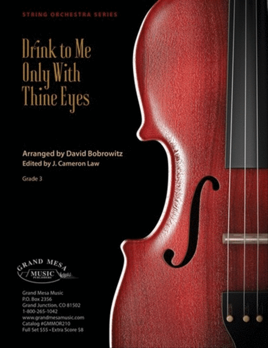 Drink To Me Only With Thine Eyes So3 Scpts By Traditional String