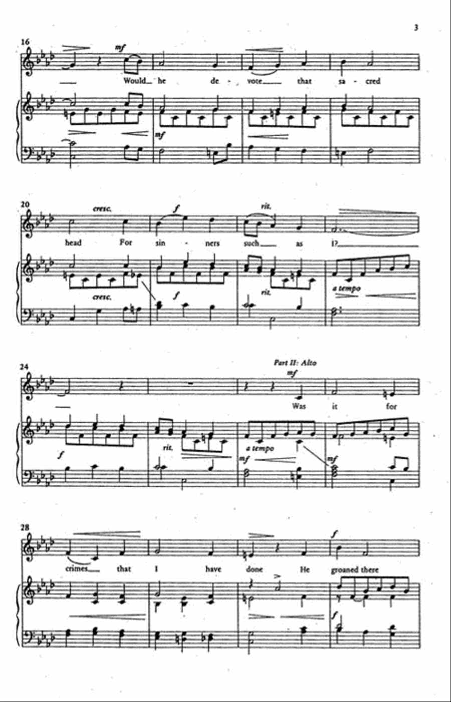 Lenten Song - Choir - Sheet Music | Sheet Music Plus