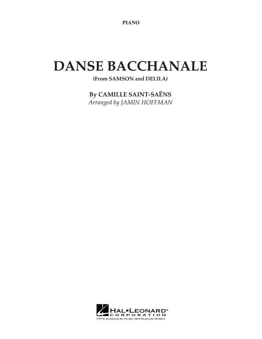 Danse Bacchanale (from Samson And Delila) - Piano by Camille Saint ... Danse Bacchanale (from Samson And Delila) - Piano by Camille Saint ...