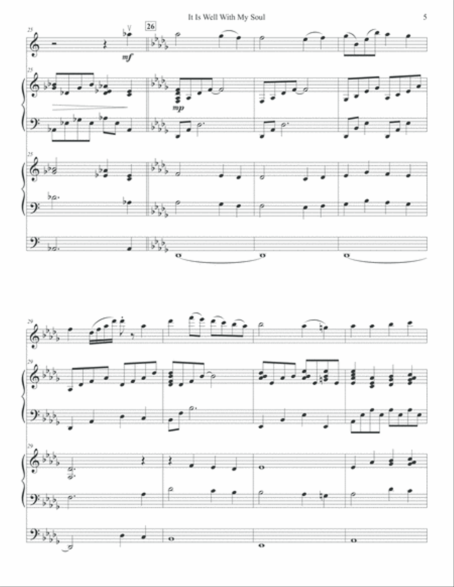It Is Well With My Soul - Violin Solo, Piano, & Organ by Philip P ...