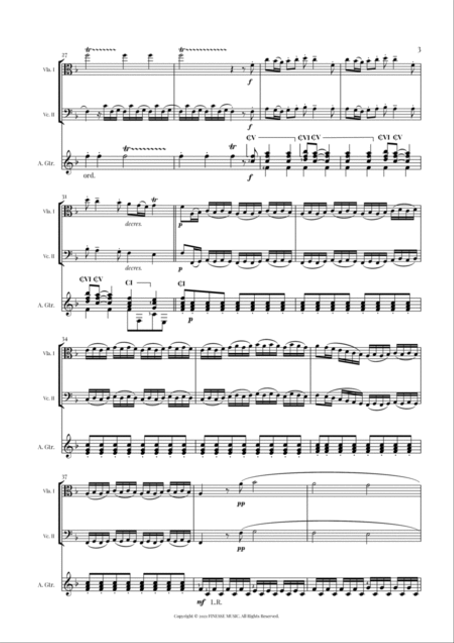 TRIO - Four Seasons Spring (Allegro) for VIOLA, CELLO and ACOUSTIC ...