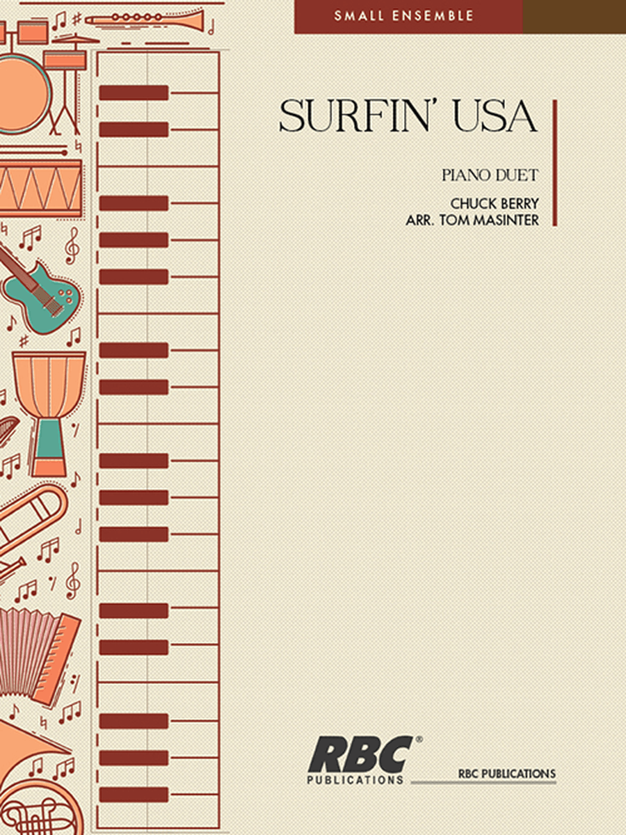 Surfin' USA by Tom Masinter - Piano Duet - Sheet Music | Sheet Music Plus