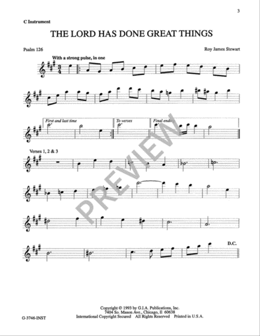 Psalms for the Church Year - Volume 5, Instrument edition - Trumpet ...