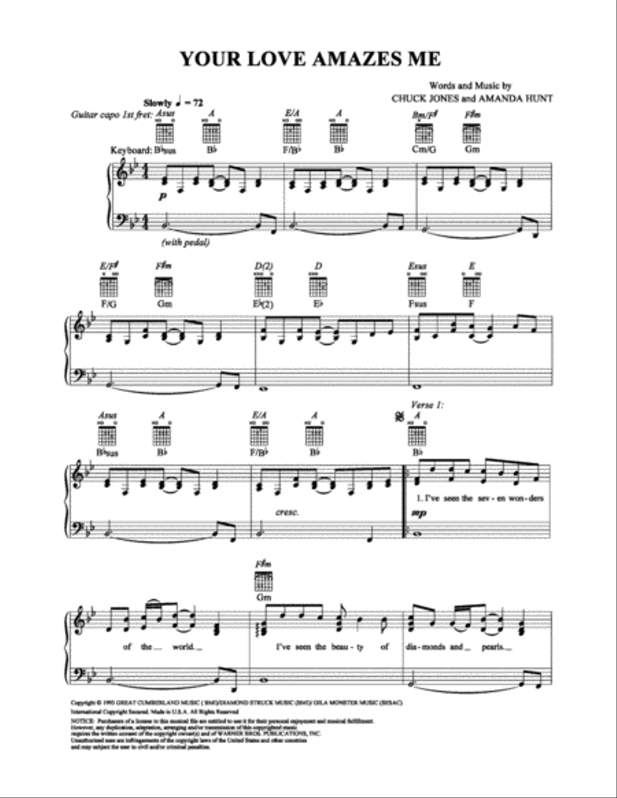 Your Love Amazes Me by John Berry - Voice, Piano, Vocal, Guitar ...