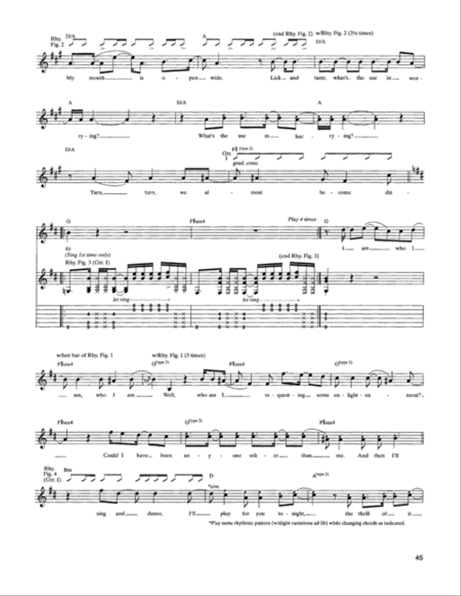 Dancing Nancies by Dave Matthews Band - Electric Guitar - Digital Sheet ...