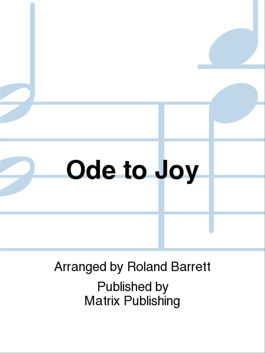Ode to Joy by Roland Barrett - Marching Band - Sheet Music | Sheet ...