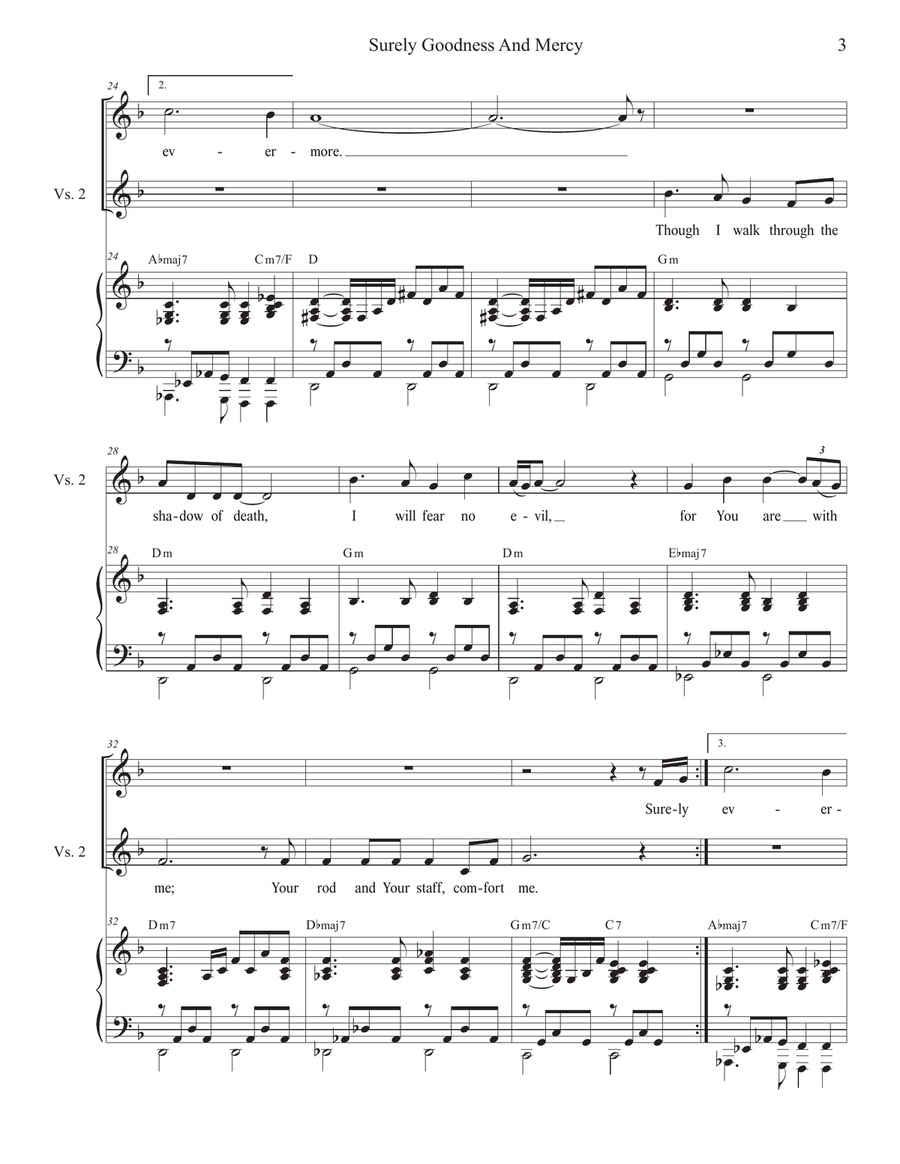 Surely Goodness And Mercy (Vocal solo) by Stephen DeCesare - Voice Solo ...