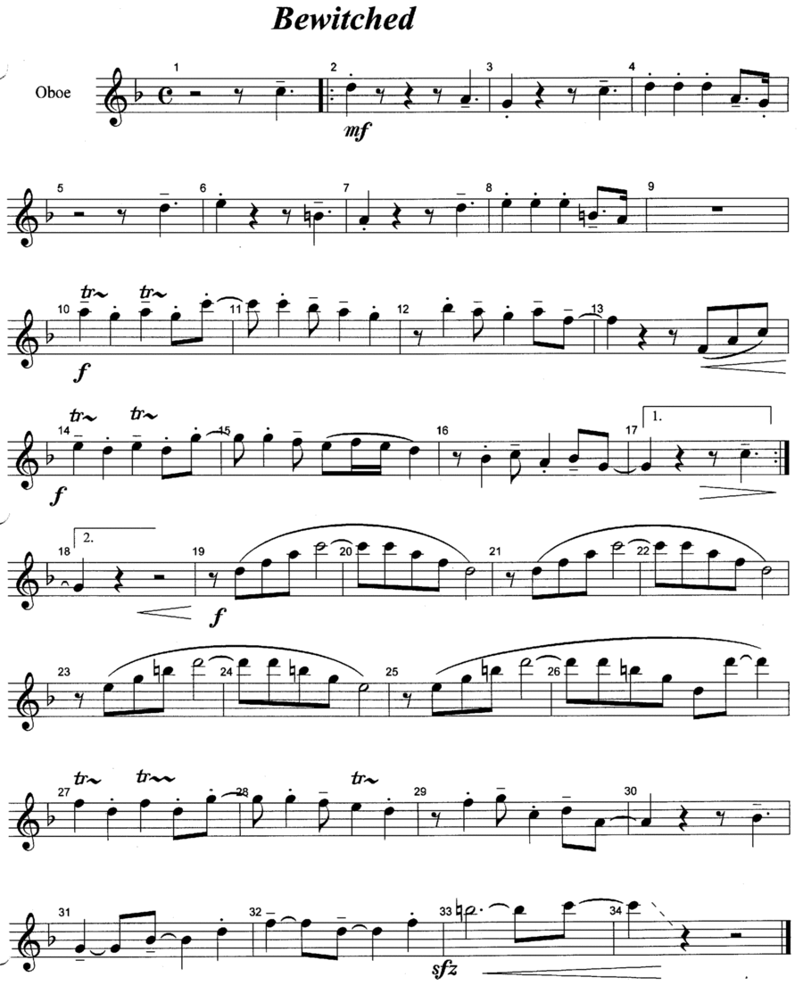 Theme From "bewitched" by Howard Greenfield - Small Ensemble - Digital ...