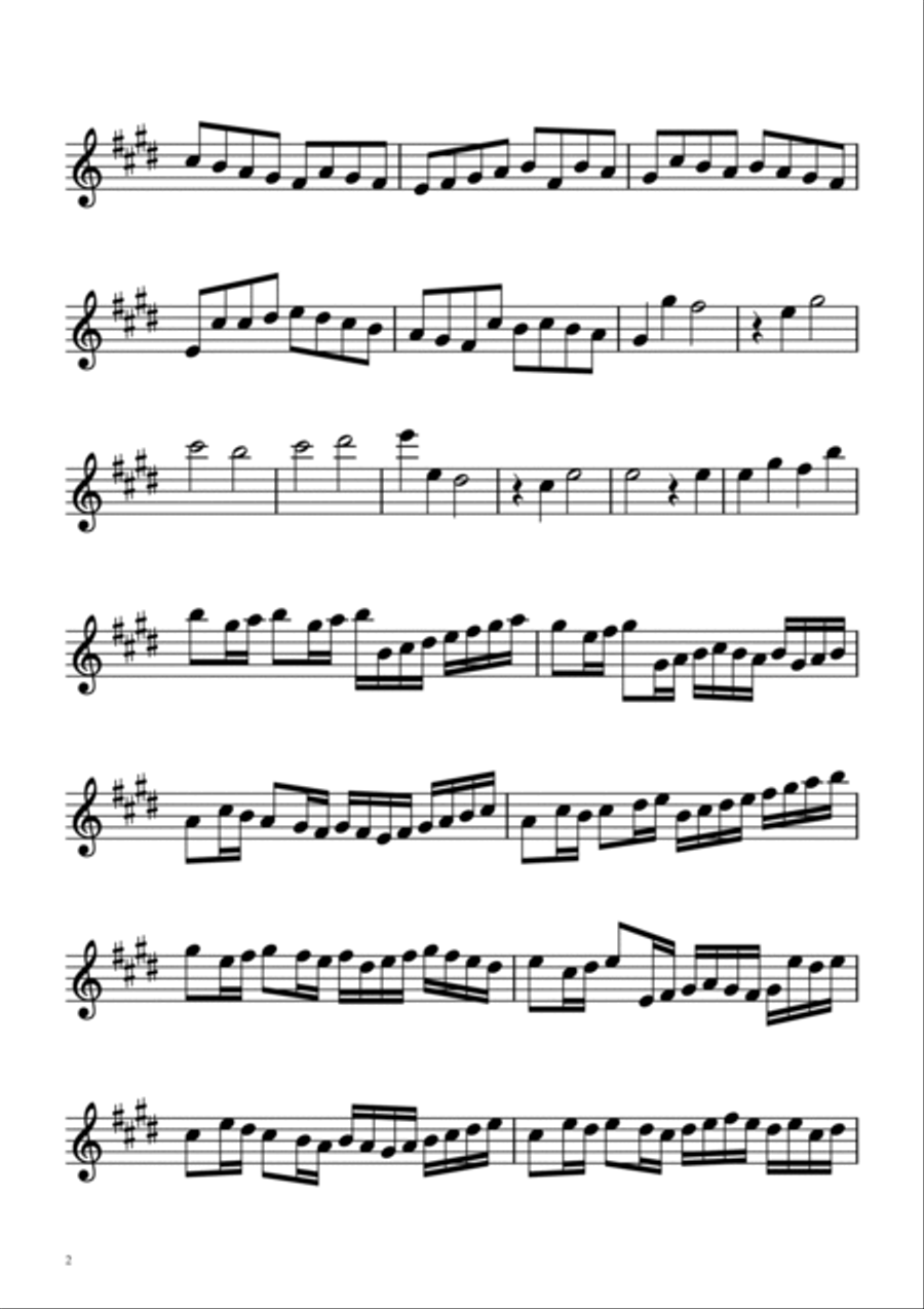 Canon In D Easy Clarinet Solo By Johann Pachelbel B Flat Clarinet Digital Sheet Music