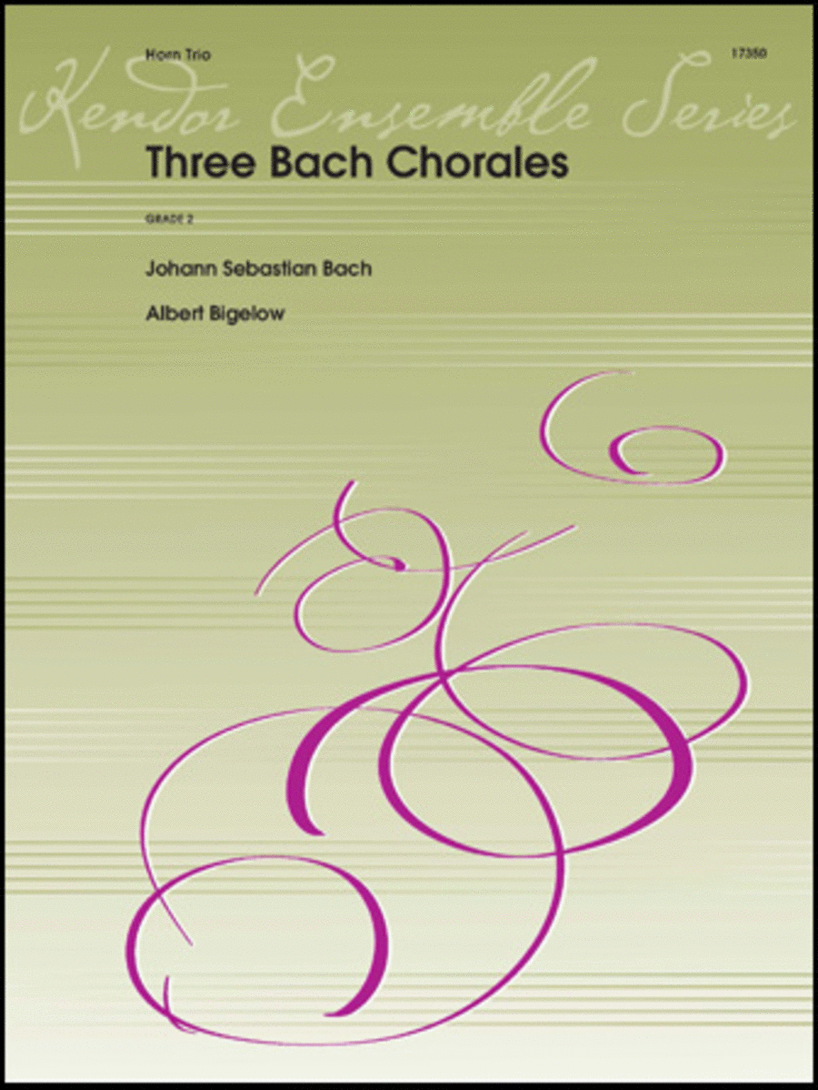 Three Bach Chorales by Johann Sebastian Bach - Woodwind Trio - Sheet ...