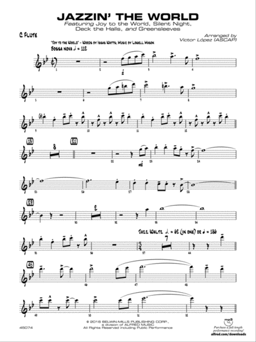 Jazzin' the World: Flute by Victor Lopez - Jazz Ensemble - Digital ...