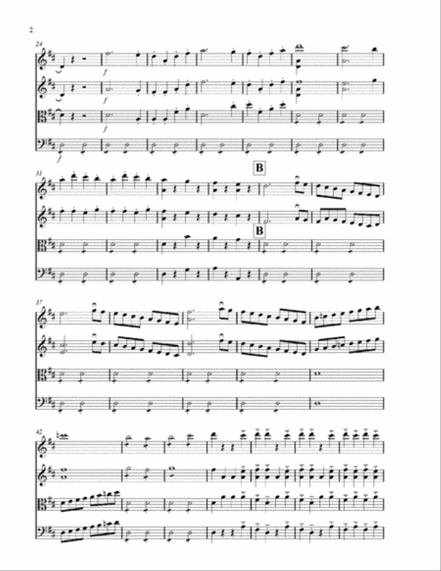 Marriage of Figaro for string quartet with score, parts with rehearsal ...