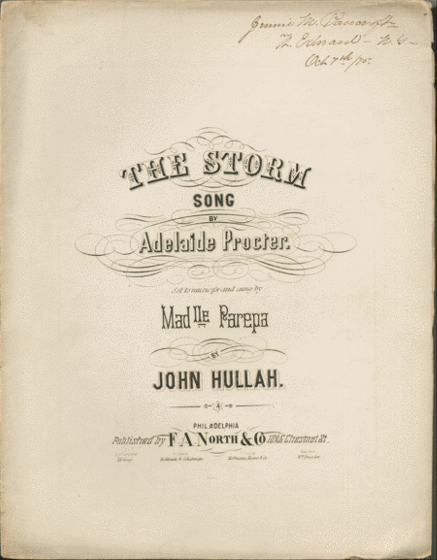 The Storm. Song - Piano, Voice - Digital Sheet Music | Sheet Music Plus