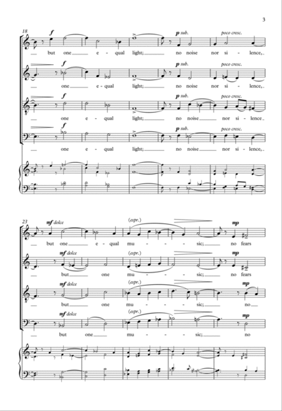 Introit: One Equal Music by Richard Rodney Bennett - Choir - Digital ...