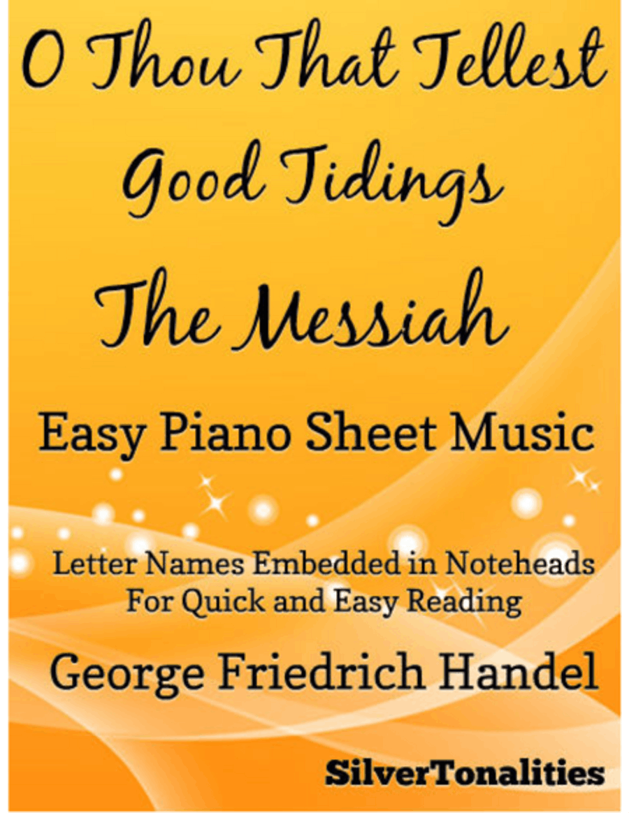O Thou That Tellest Good Tidings Messiah Easy Piano Sheet Music by ...
