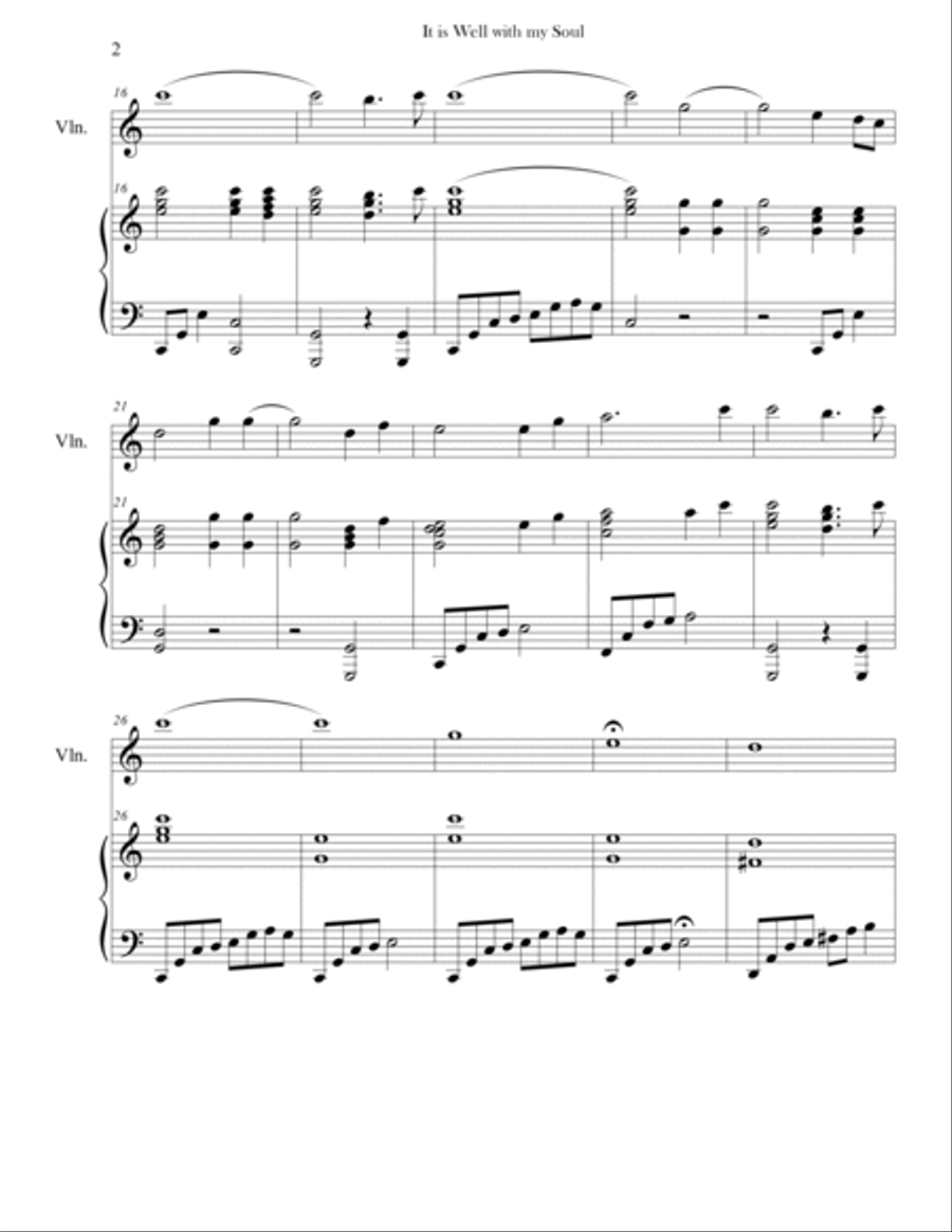 It is Well with My Soul (Piano & Violin) - Piano, Violin Solo ...