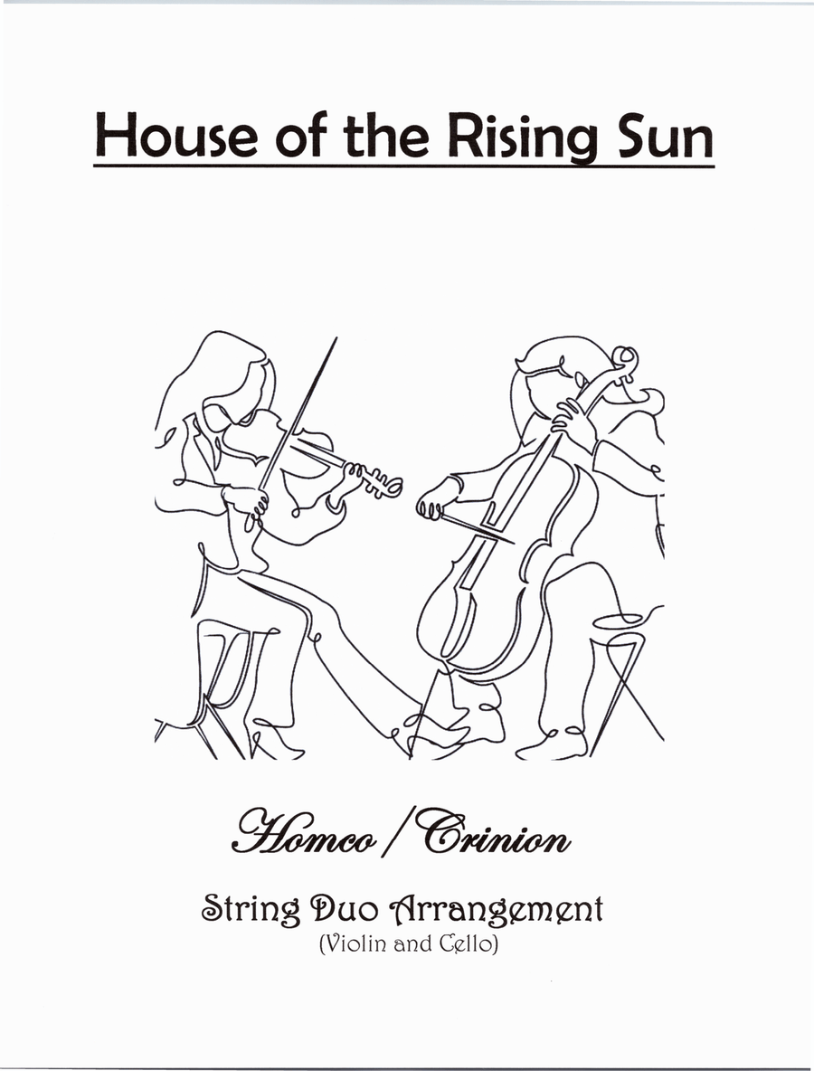 House of the Rising Sun by Folk Song - Cello, Violin - Digital Sheet ...
