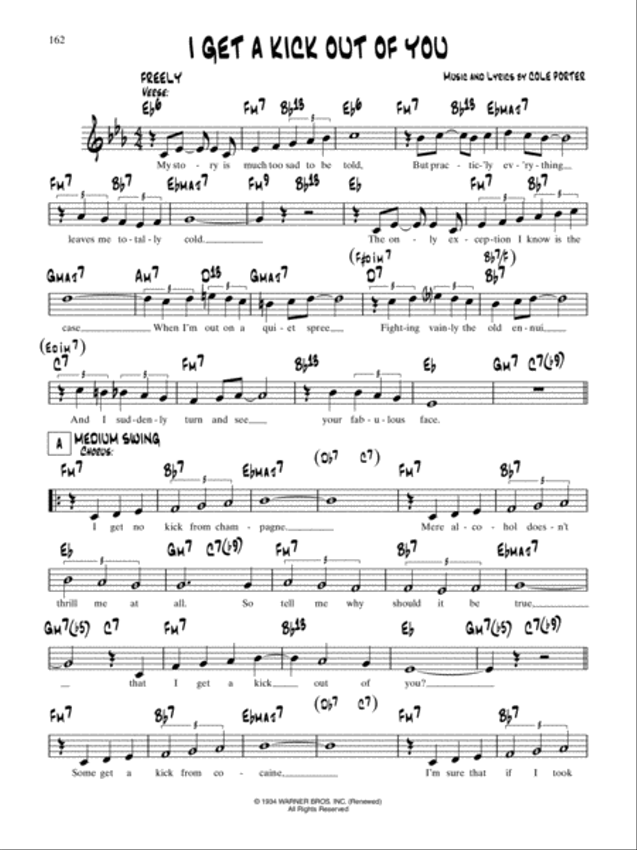 I Get A Kick Out Of You (From "Anything Goes") by Cole Porter - School ...