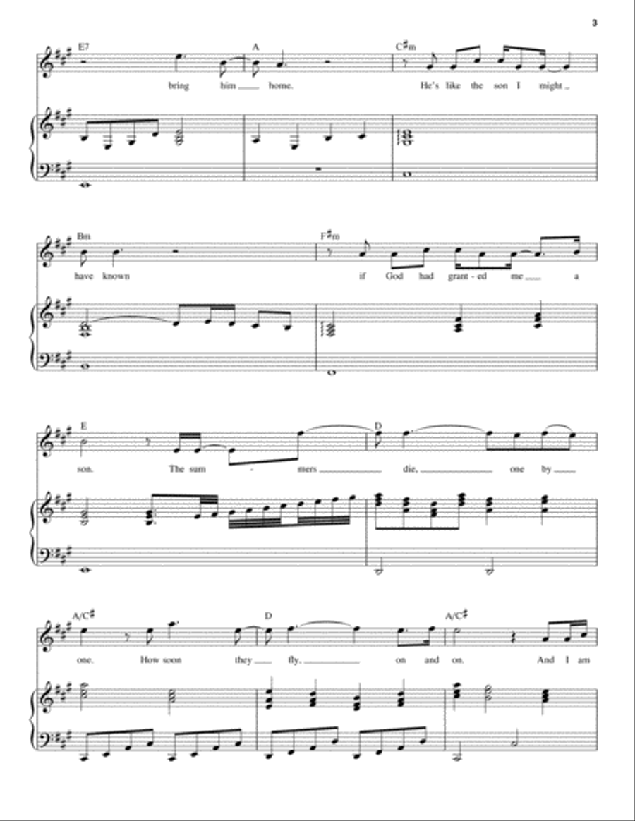 Bring Him Home By Claude Michel Schonberg Piano Vocal Digital Sheet Music Sheet Music Plus