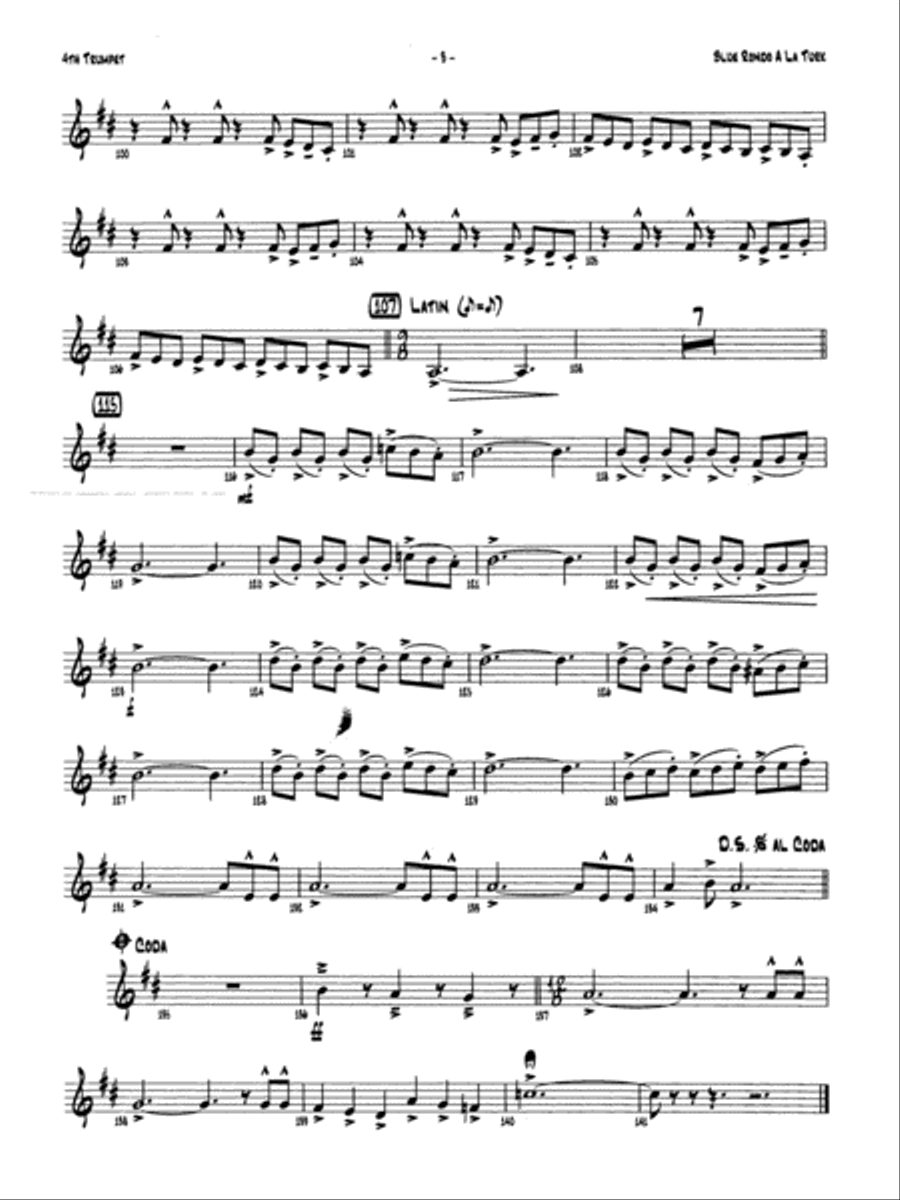 Blue Rondo a la Turk: 4th B-flat Trumpet by Dave Brubeck - Jazz ...