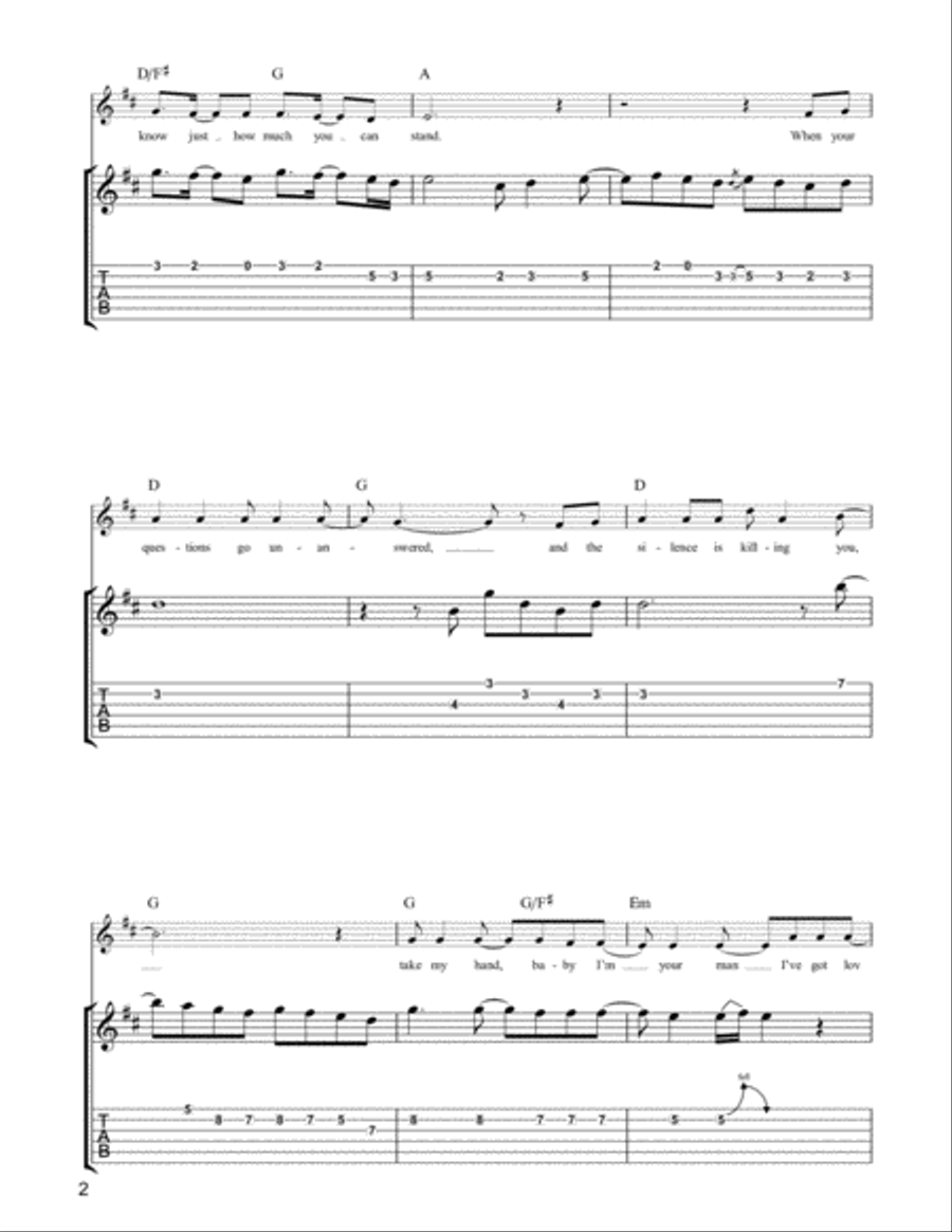 Ten Storey Love Song by The Stone Roses - Guitar Tablature - Digital ...