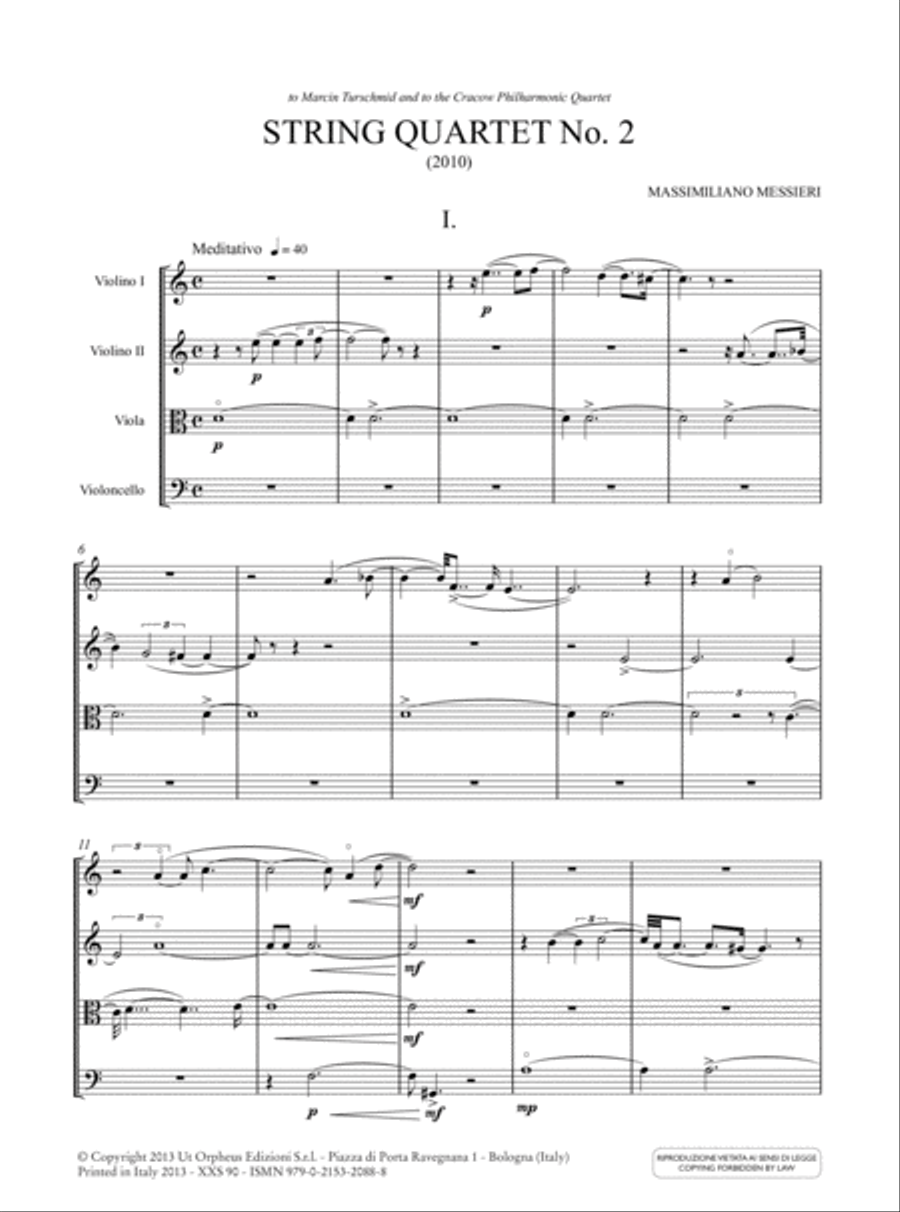 String Quartet No. 2 (2010) - String Quartet - Sheet Music | Sheet ...