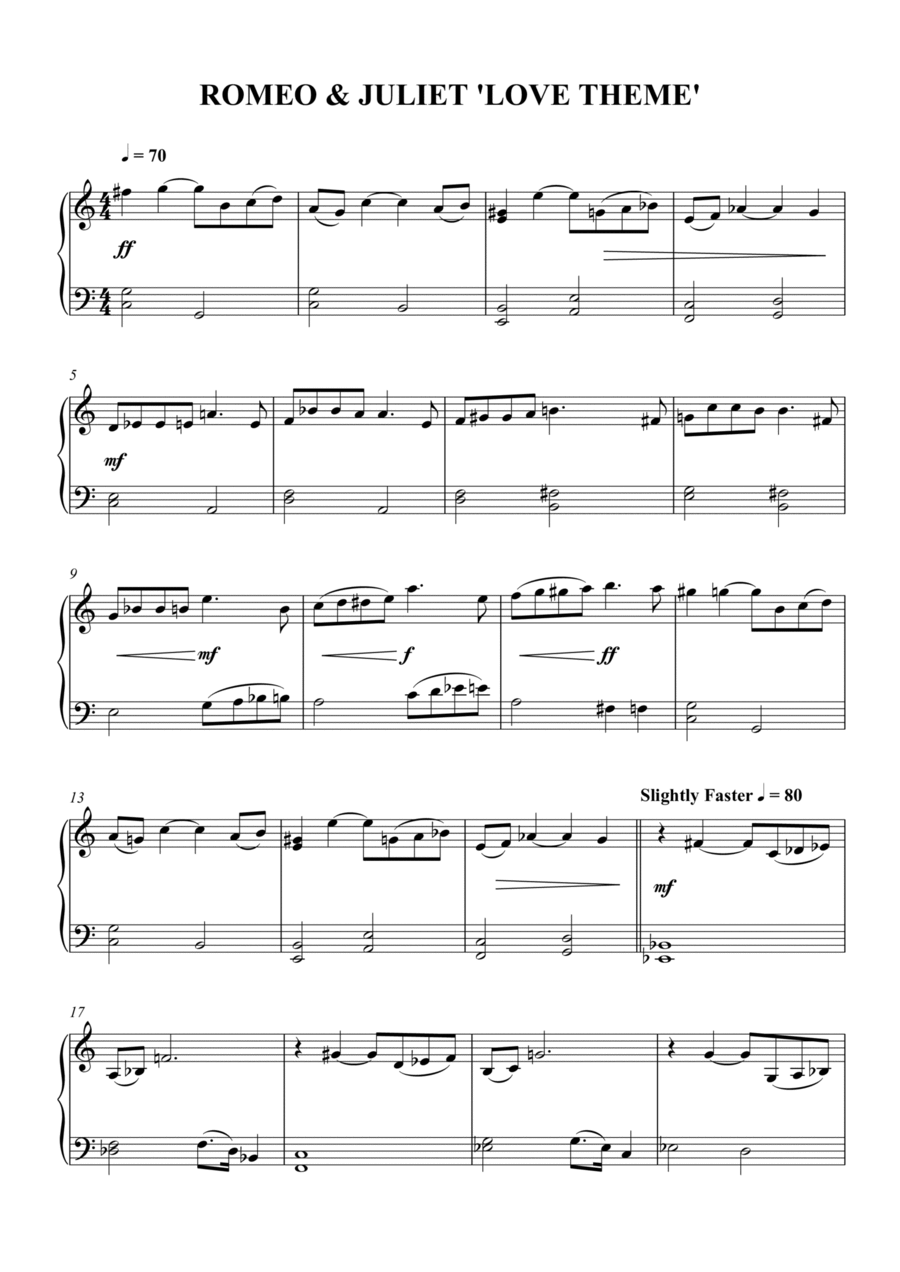 Romeo and Juliet Love Theme by Peter Ilyich Tchaikovsky - Chamber Music ...