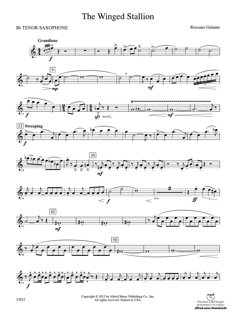 The Winged Stallion: B-flat Tenor Saxophone by Rossano Galante ...