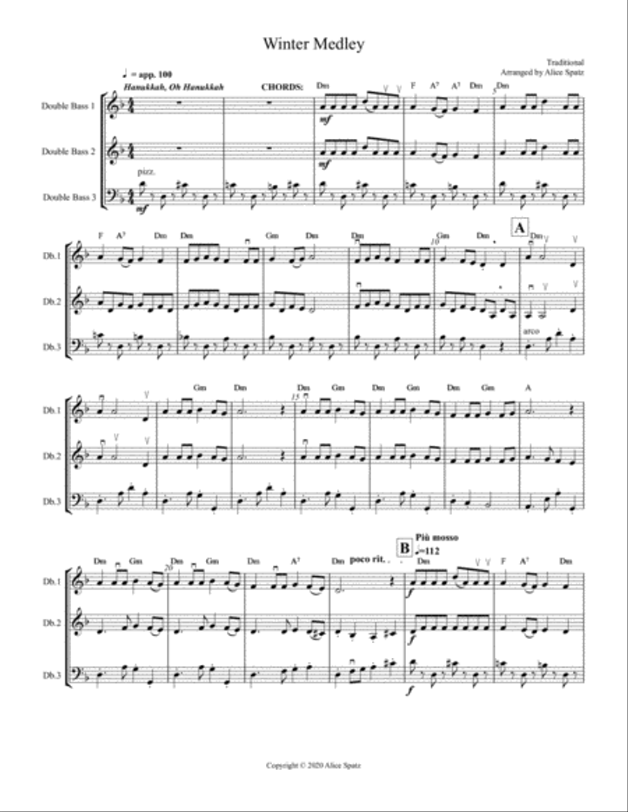 Winter Medley - String Trio - Digital Sheet Music | Sheet Music Plus