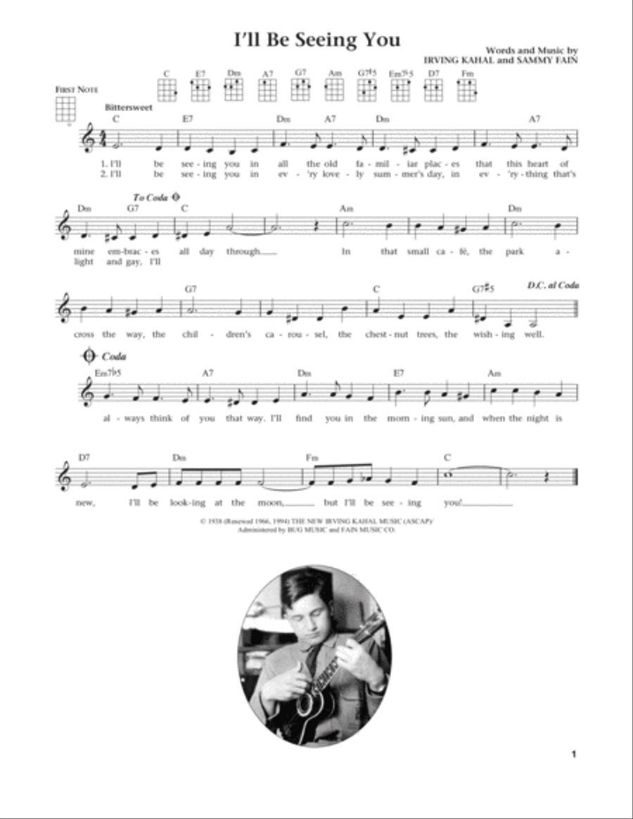 Ill Be Seeing You From The Daily Ukulele Arr Liz And Jim Beloff