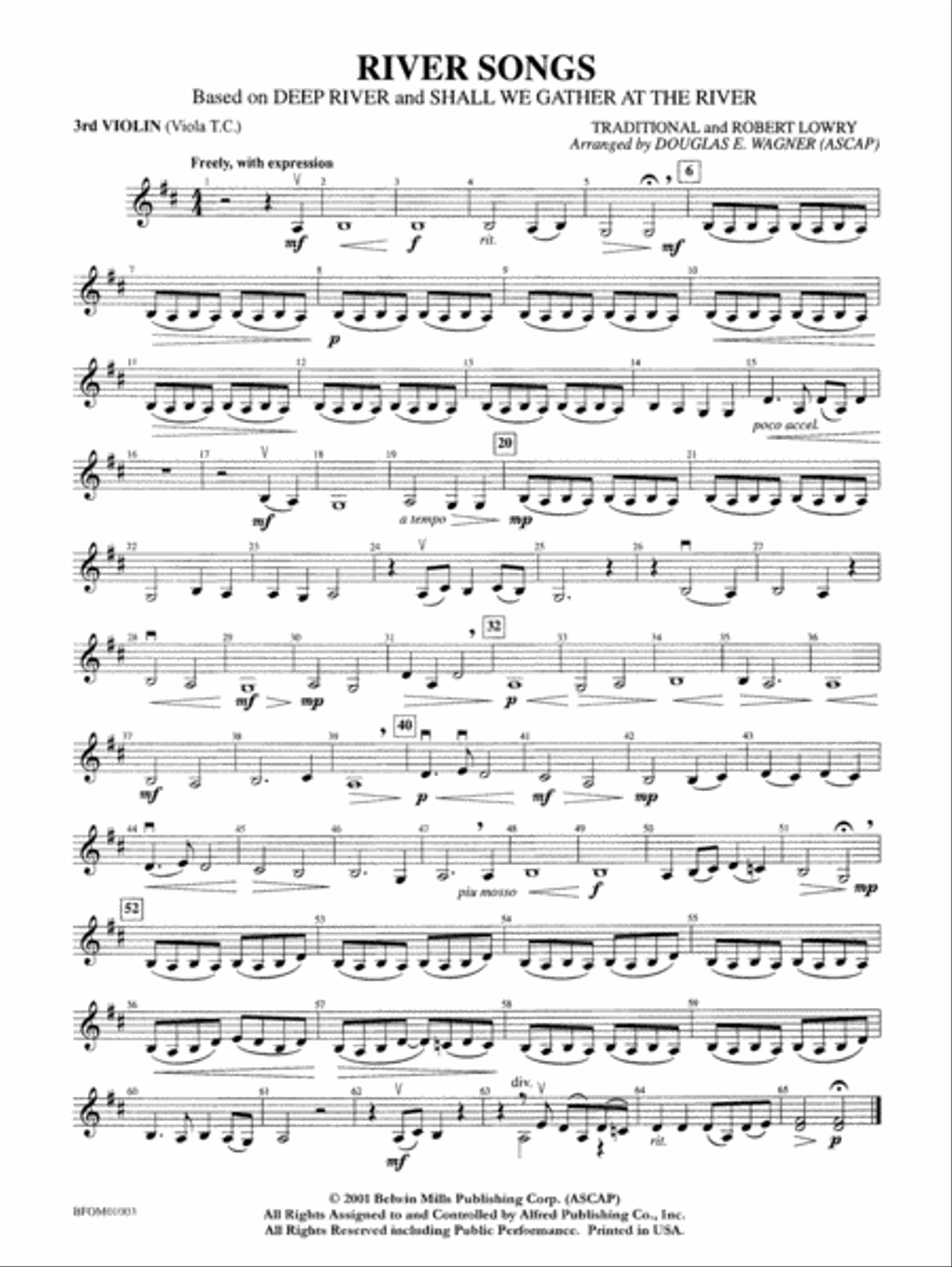 River Songs (based on "Deep River" and "Shall We Gather at the River ...