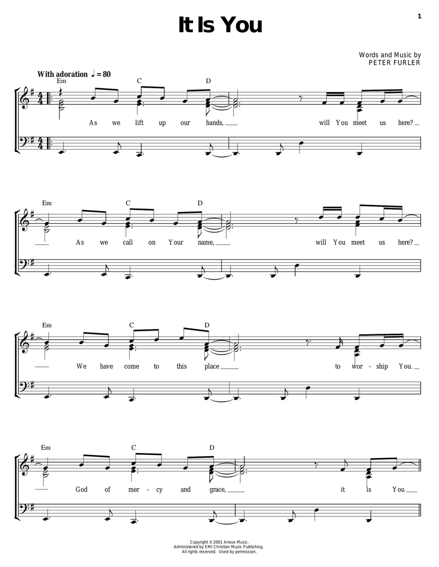 It Is You by The Newsboys - Acoustic Guitar, Voice, Piano, Vocal ...