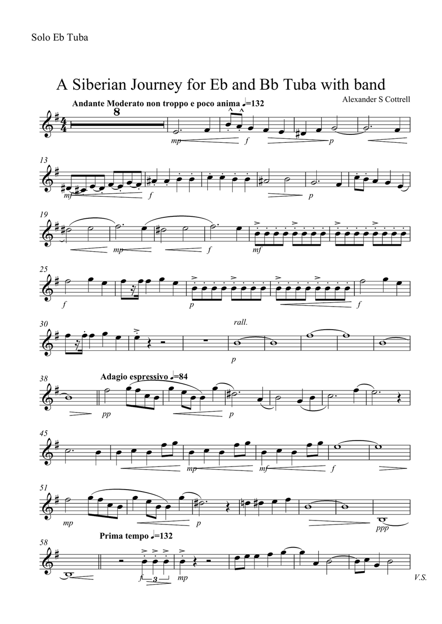 Tuba Duet with Brass Band "A Siberian Journey". - Brass Duet - Digital ...