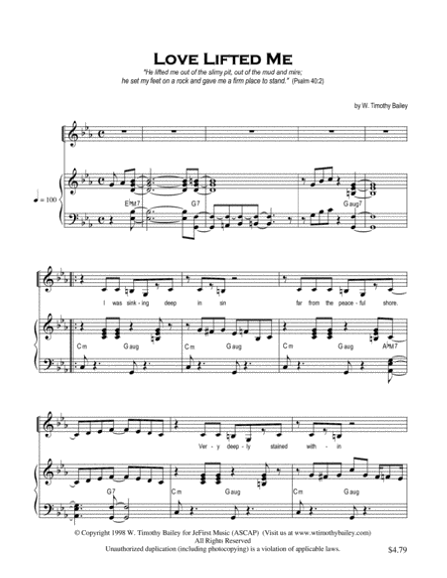 Love Lifted Me Sat Digital Sheet Music Sheet Music Plus