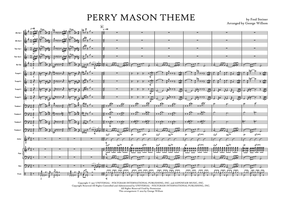 Perry Mason Theme - Jazz Ensemble - Digital Sheet Music | Sheet Music Plus