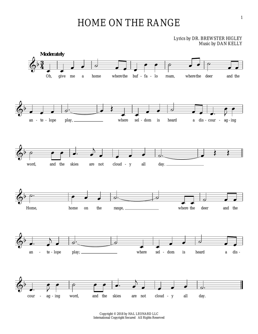 Home On The Range - ocarina - Digital Sheet Music | Sheet Music Plus