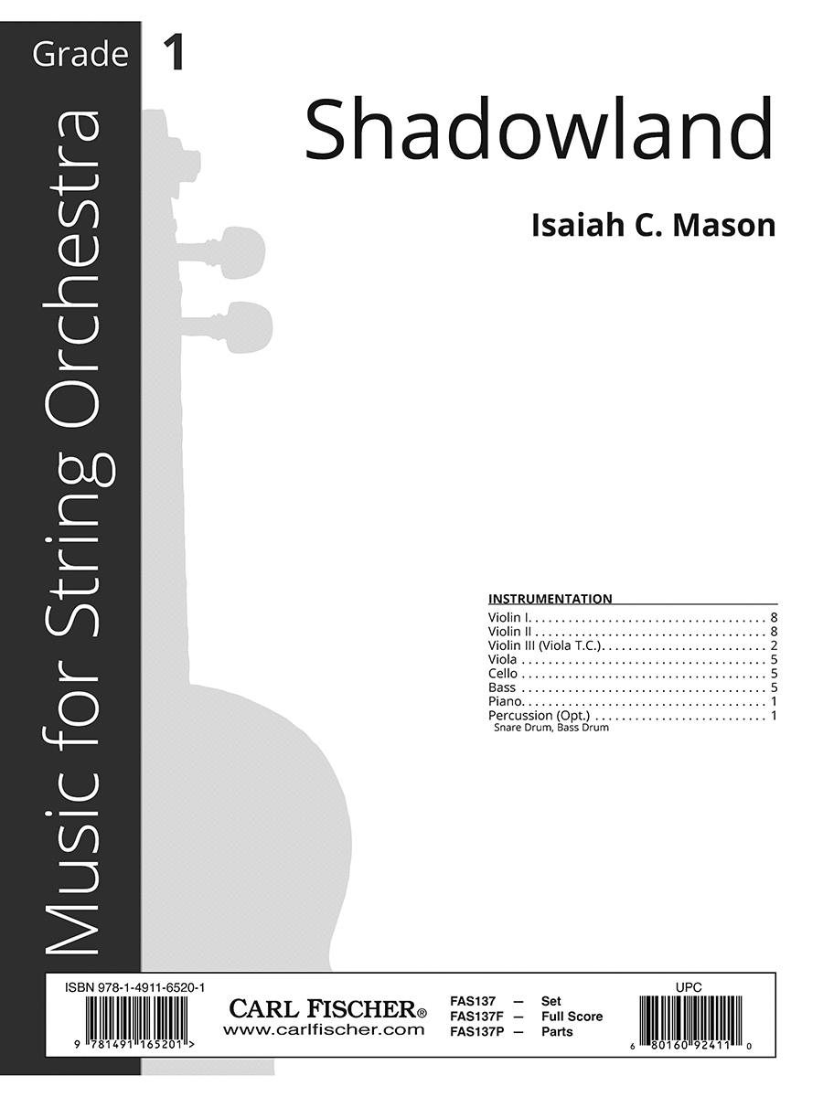 Shadowland - Orchestra - Sheet Music | Sheet Music Plus