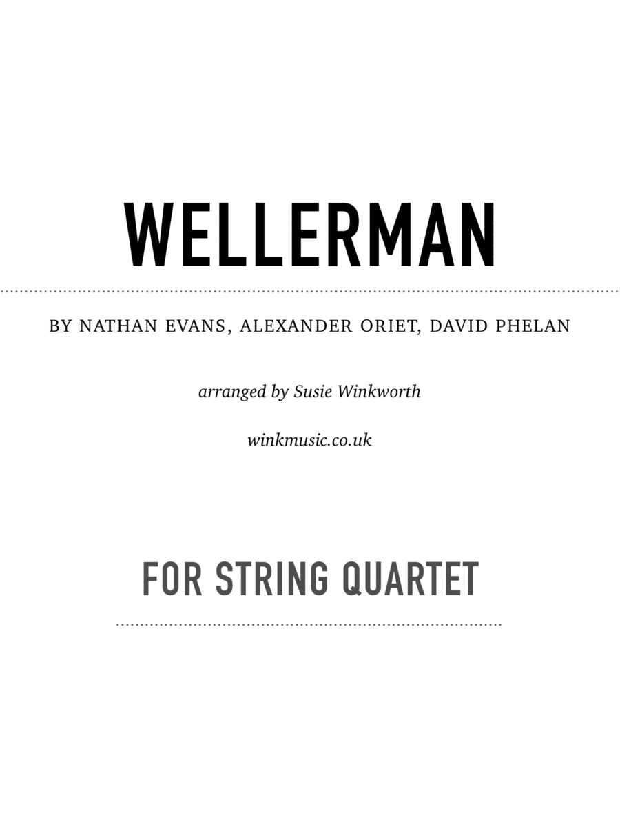 Wellerman - String Quartet - Digital Sheet Music | Sheet Music Plus