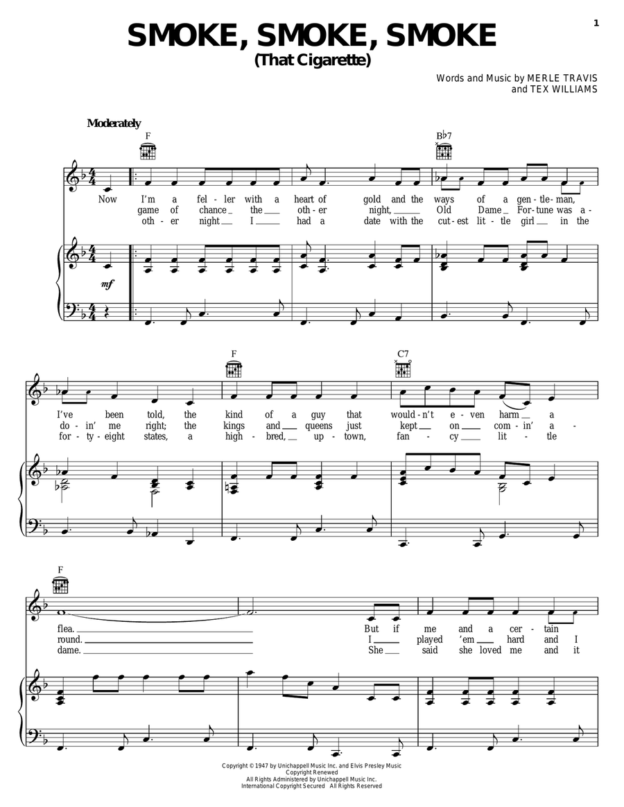 Smoke, Smoke, Smoke (That Cigarette) by Merle Travis - Guitar, Voice ...