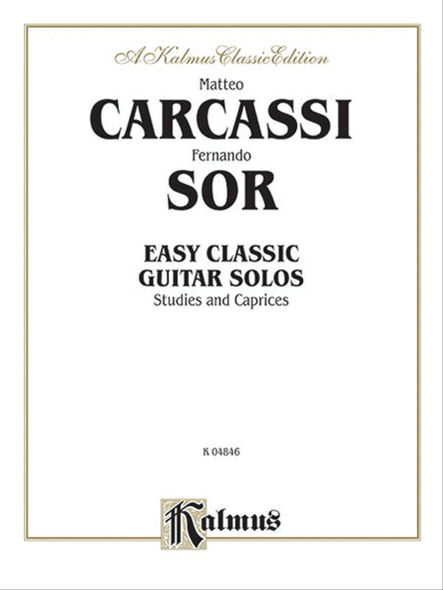Easy Classic Guitar Solos by Matteo Carcassi - Guitar Solo - Sheet ...