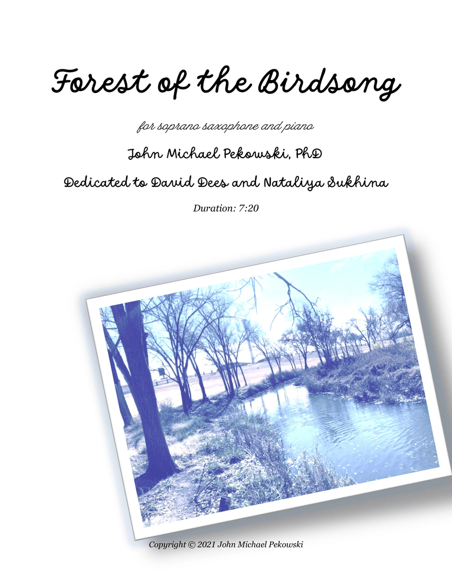 Forest of the Birdsong for Soprano Sax - Piano, Soprano Saxophone ...