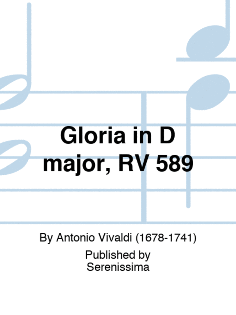 Gloria In D Major Rv 589 By Antonio Vivaldi School And Community