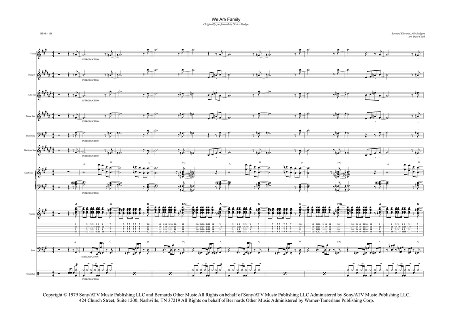 We Are Family by Sister Sledge - Drum Set, Bass Guitar, Percussion ...